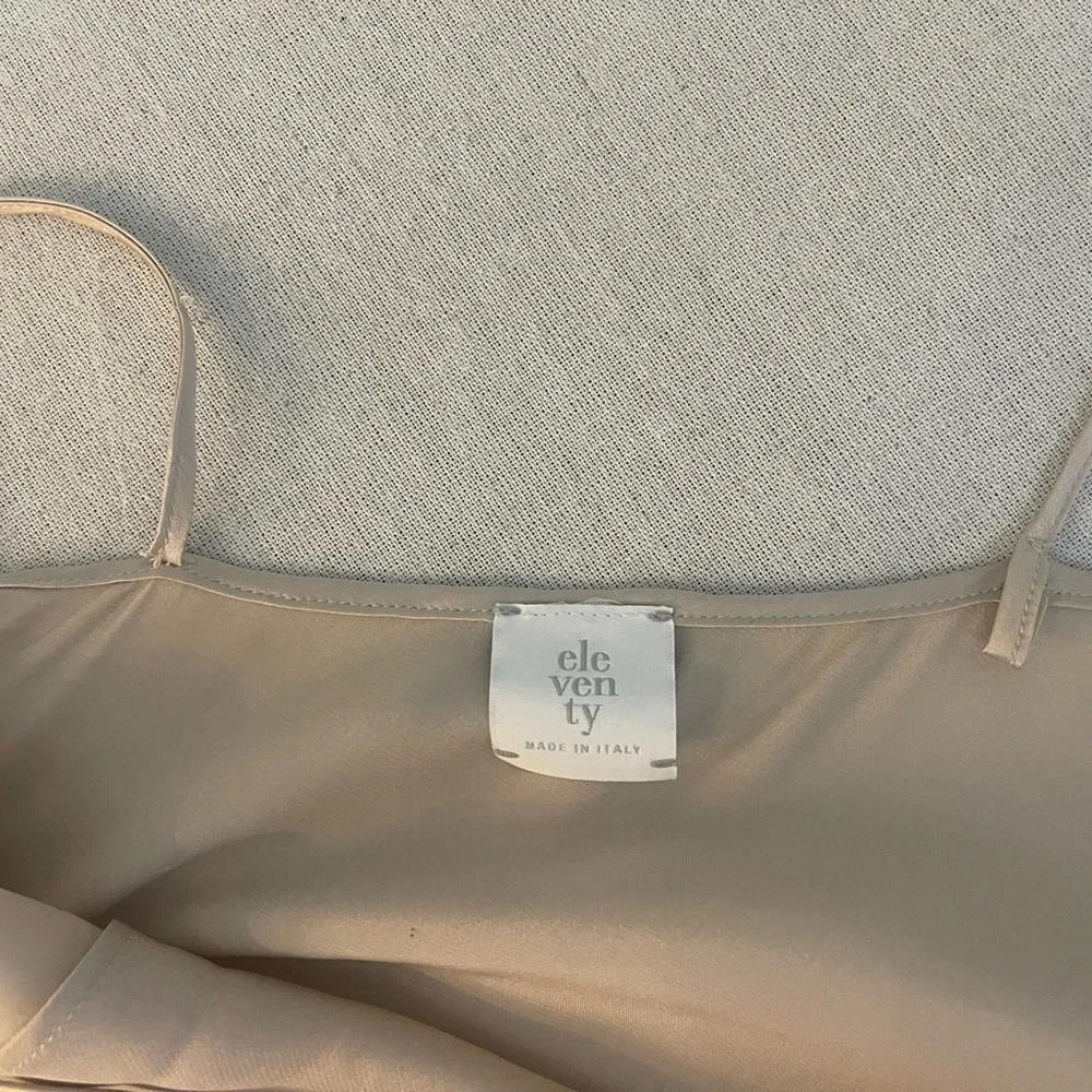 Eleventy | Dresses | Eleventy Elegant Beige Silk Maxi Dress Bias Body ...